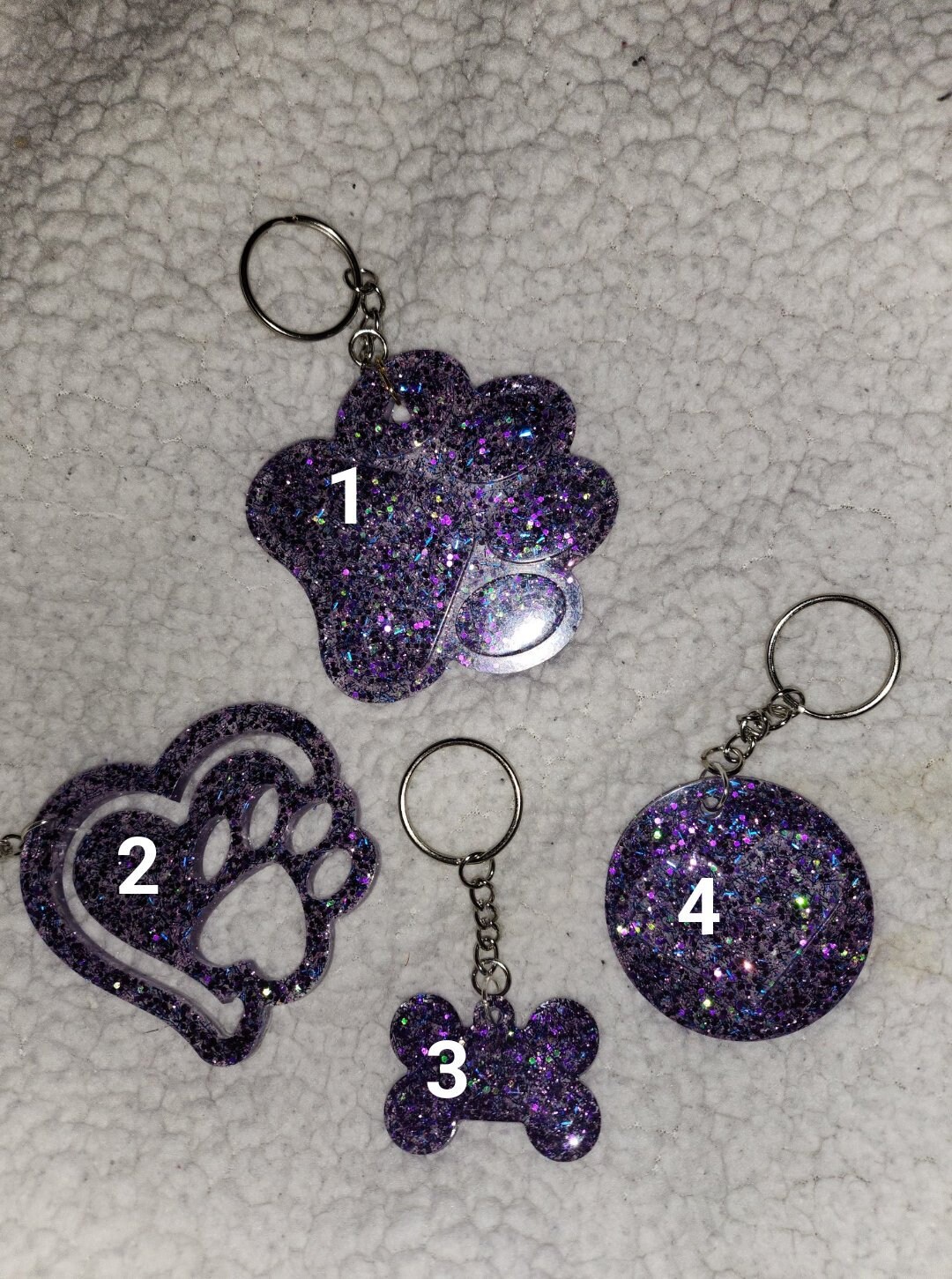 Glitter Pet Keychains - Etsy