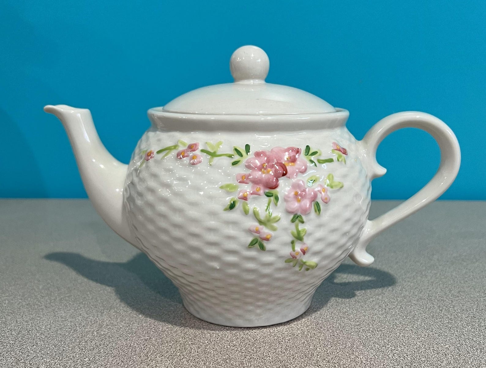 Floral Teleflora Teapot - Etsy