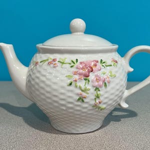 Floral Teleflora Teapot - Etsy