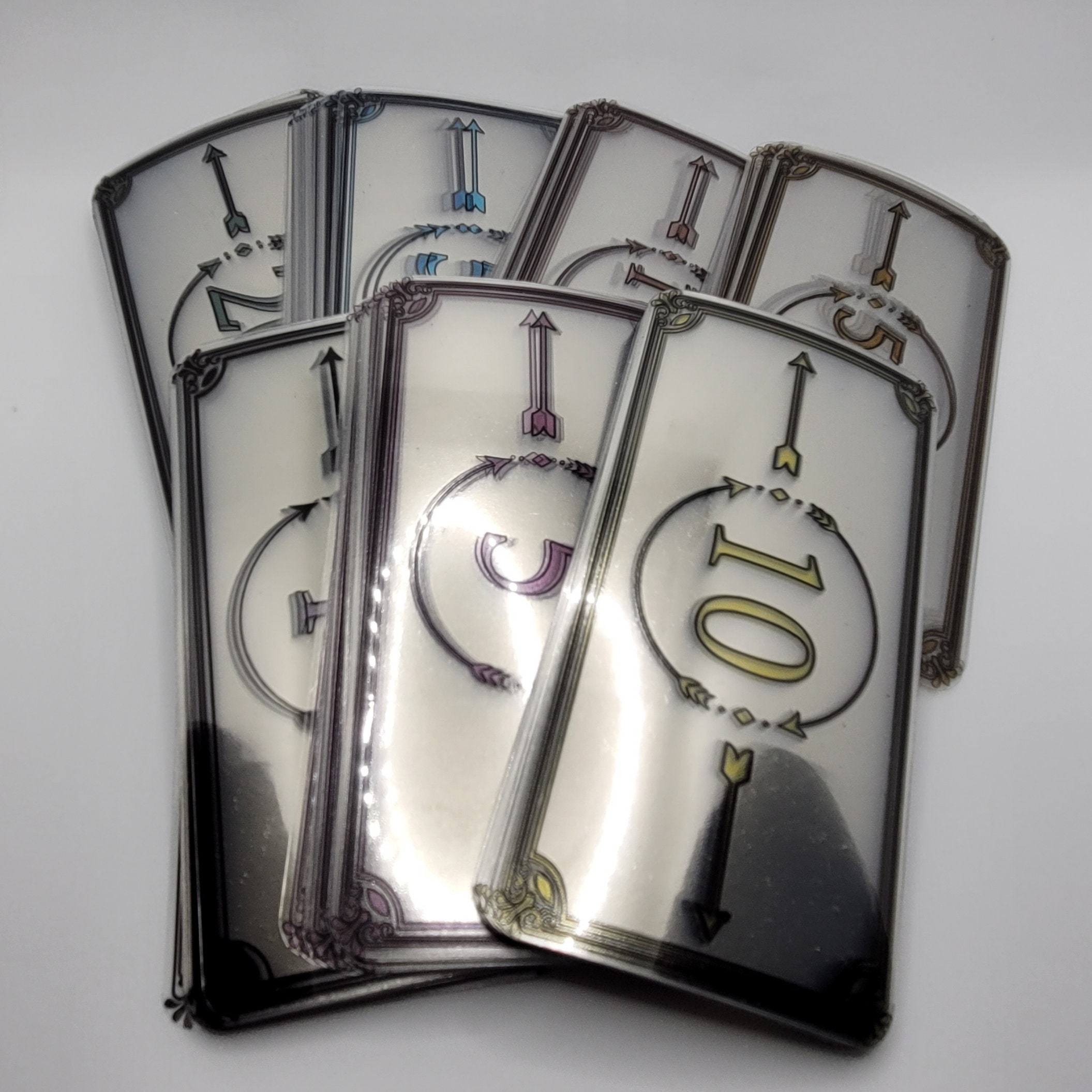 Monochrome or Colored Transparent Plastic Board Game Currency ...