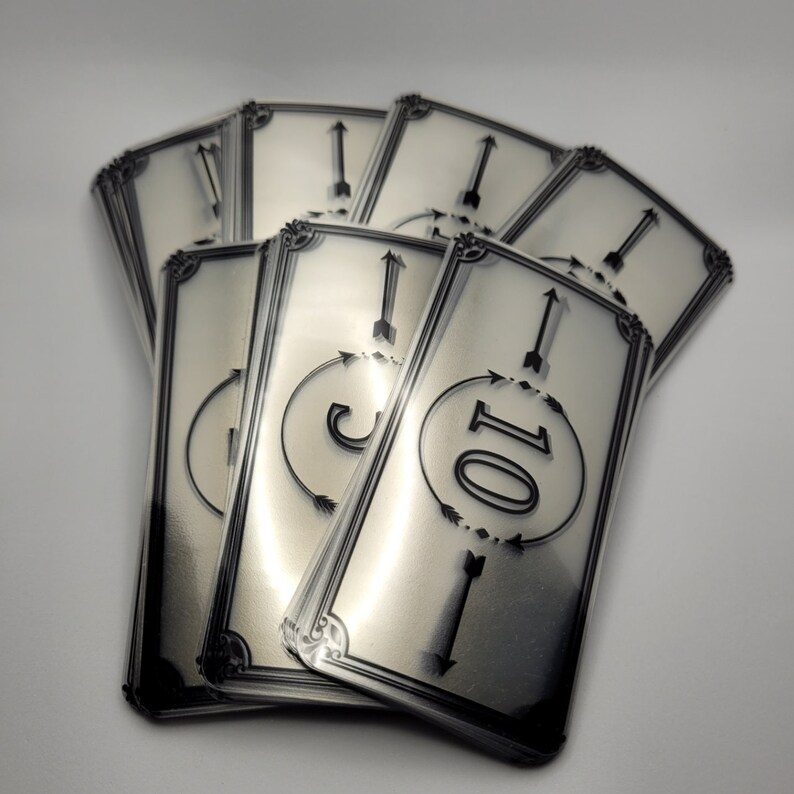 Monochrome or Colored Transparent Plastic Board Game Currency ...