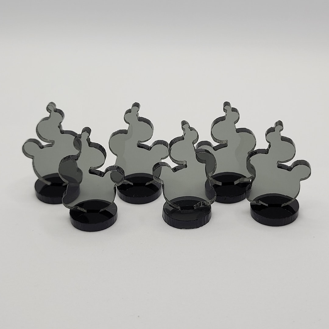 6 Smoke/acid/poison Tokens (multiple Colors Available, Inquire for ...