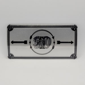 Monochrome or Colored Transparent Plastic Board Game Currency ...