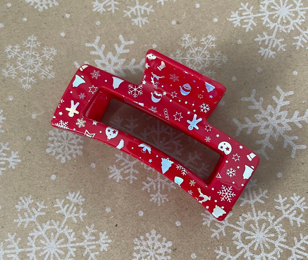 Red Holiday Icon Hair Clip / Merry Christmas / Women's Holiday Hair ...