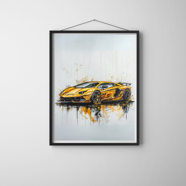 Dodge Charger SRT Hellcat Digital Print, Car Print, Super Car Print ...