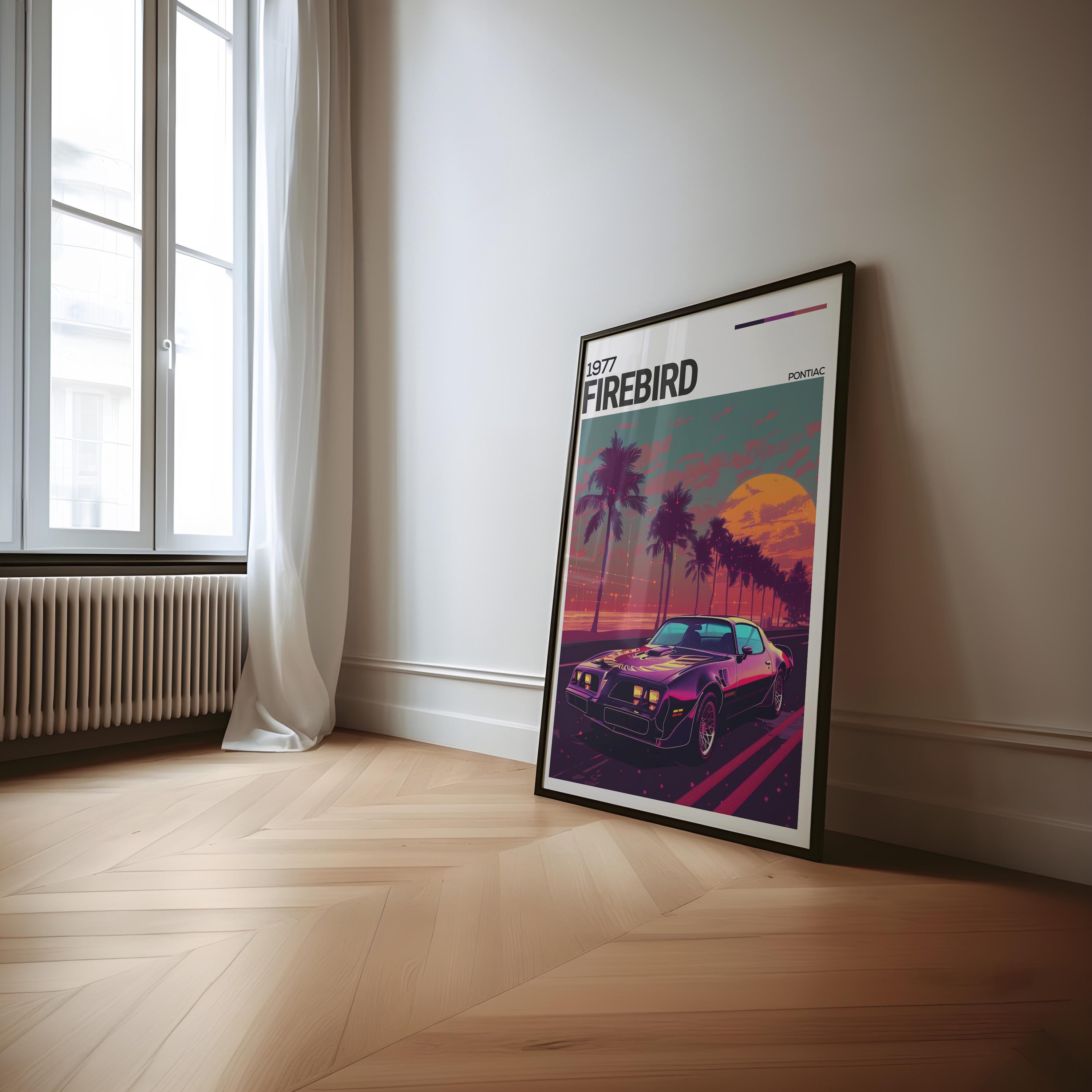 Pontiac Firebird Poster, Pixel Car Poster, Pixel Art, Gift for Him ...