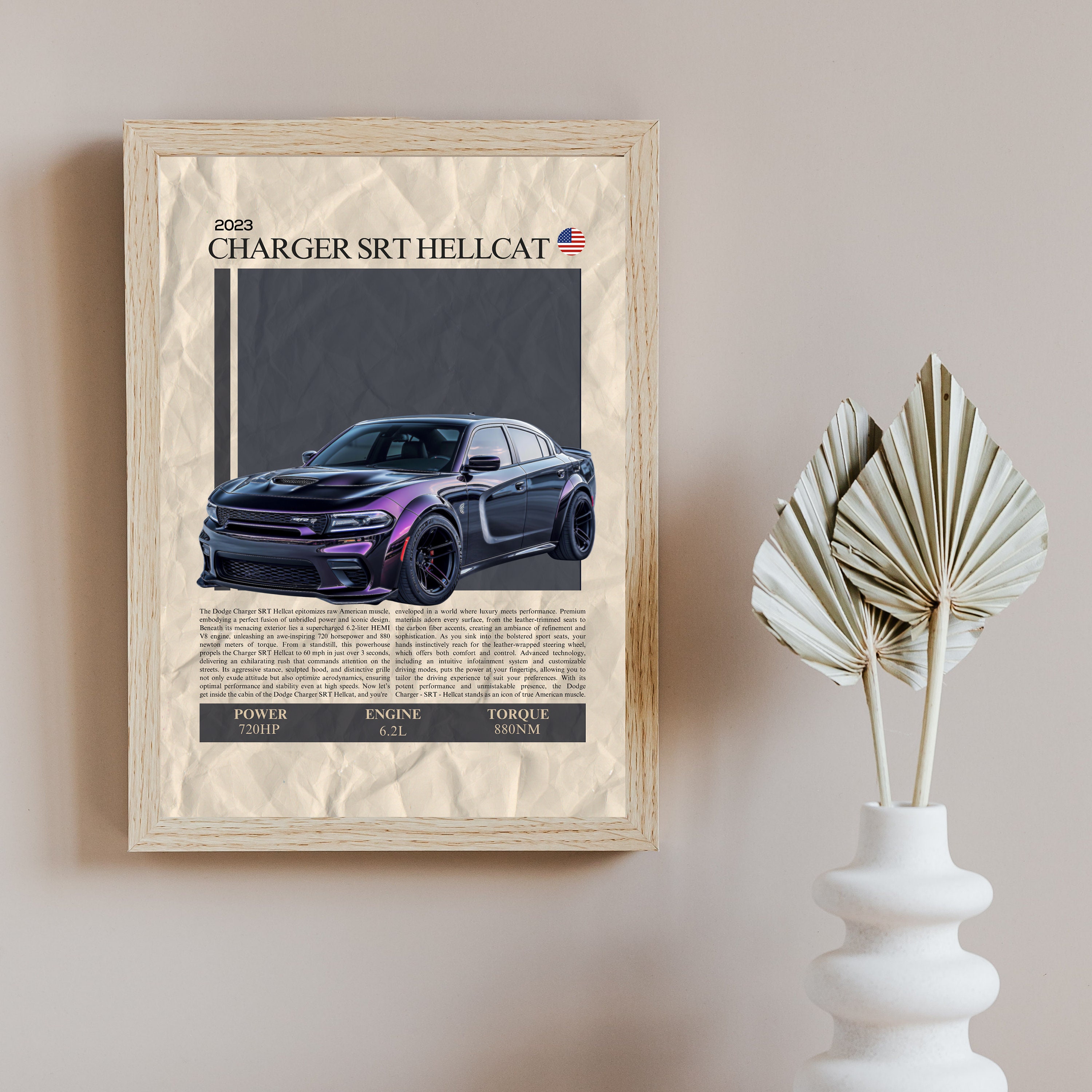 Dodge Charger SRT Hellcat Print, Car Print, Super Car Print, Art Print ...