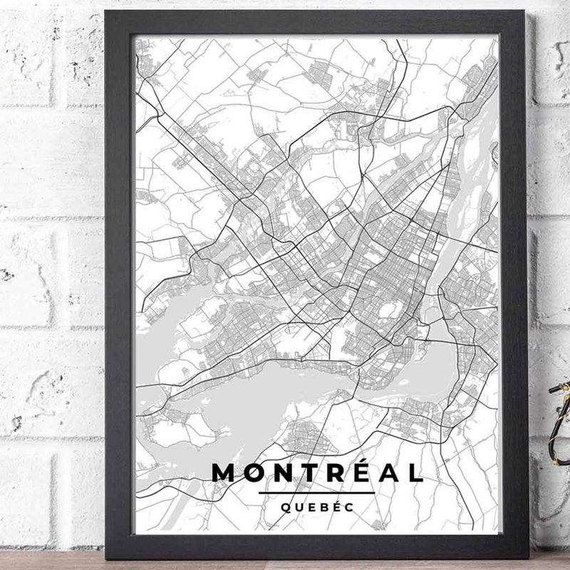 Montreal Map - Etsy Canada