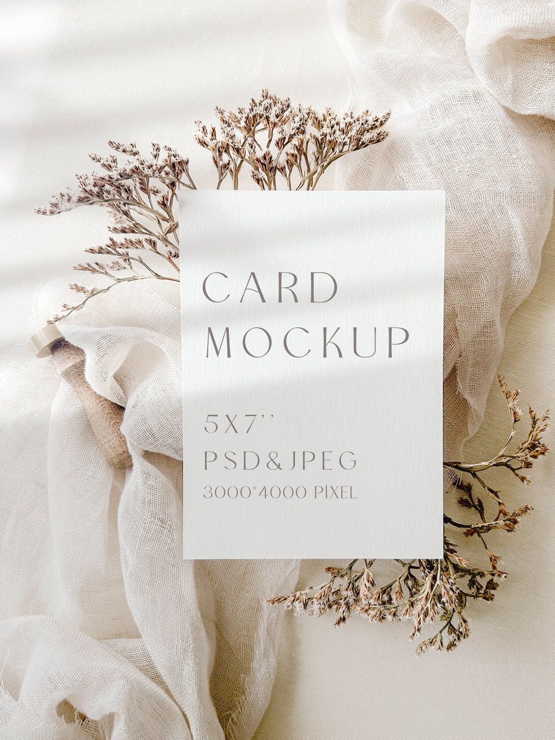 Invitation Mockup, 5x7 Invitation Mockup,wedding Stationery Mockup ...