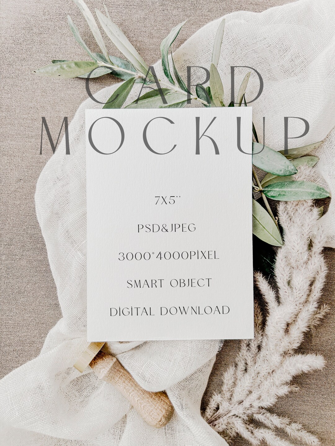 Invitation Mockup, 5x7 Invitation Mockup,wedding Stationery Mockup ...