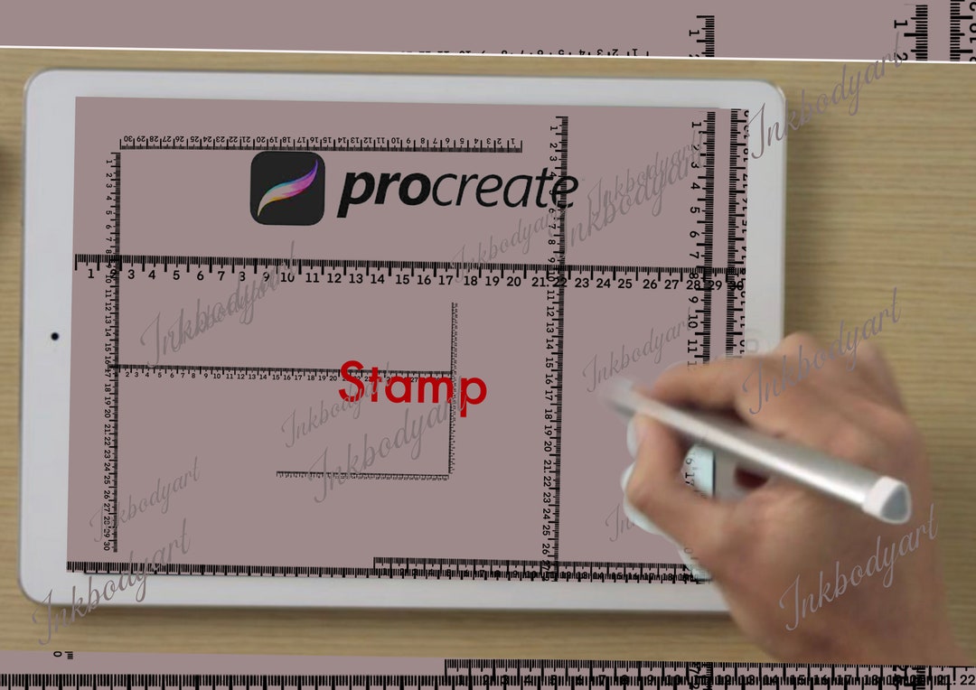 Brush Rulers in Cm Stamp Procreate Brush Ruler Measure - Etsy