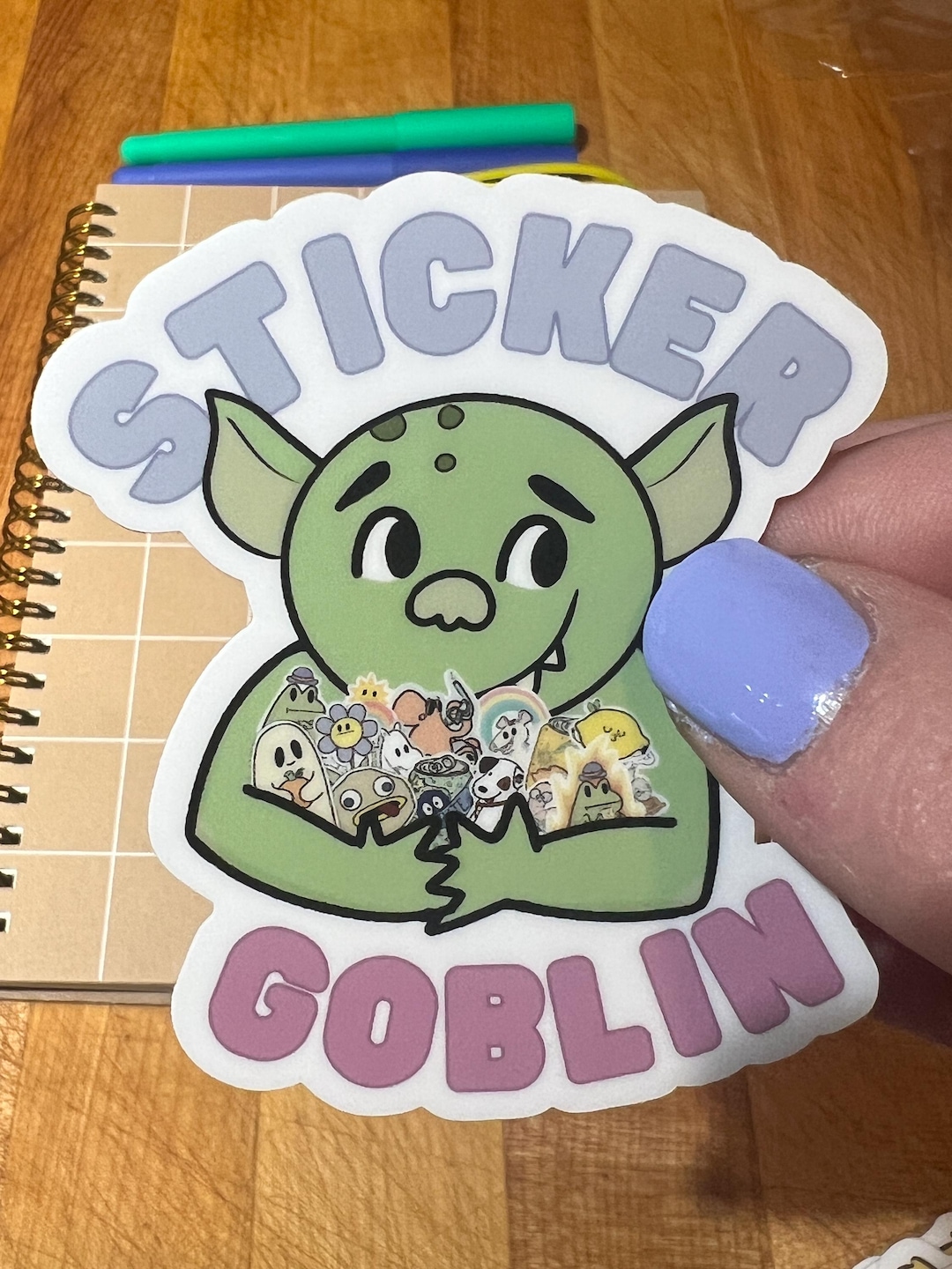 Sticker Goblin - Cute Character Sticker - Sticker Collector - Gifts for ...