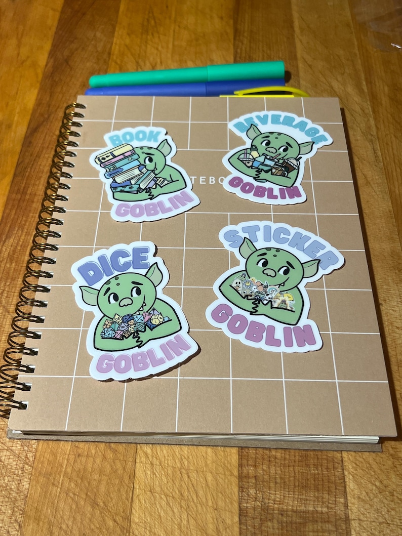 Sticker Goblin - Cute Character Sticker - Sticker Collector - Gifts for ...