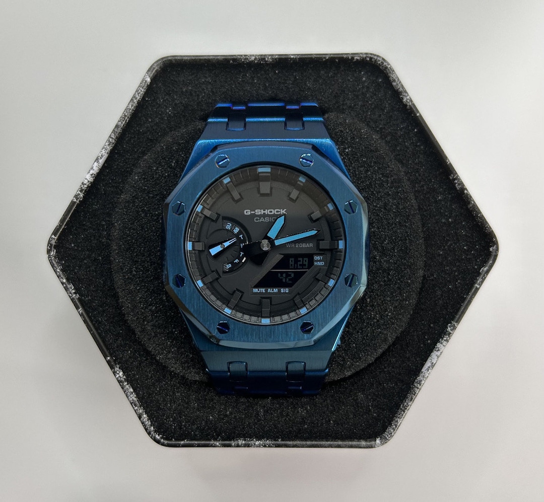 Casio G-shock Custom Casioak GA-2100 the Blue One - Etsy