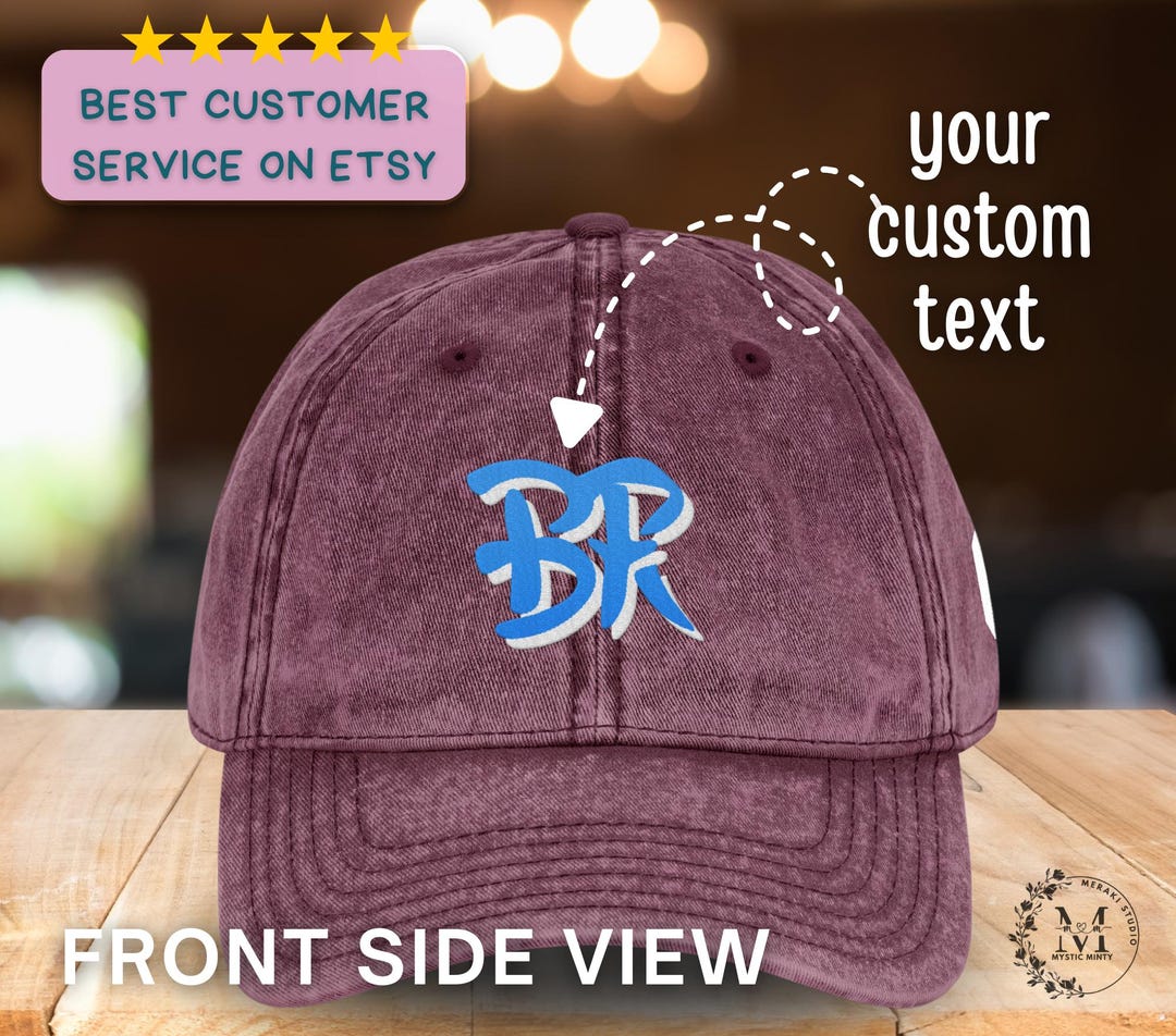Customizable Gifts Name Baseball Cap Custom Embroidered Cap Baseball ...