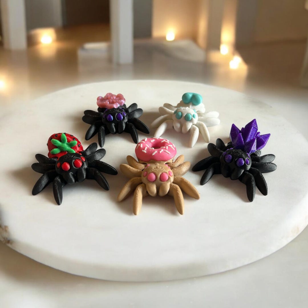 Themed Mini Spiders | 3D Printed | Cinderwing3d - Etsy