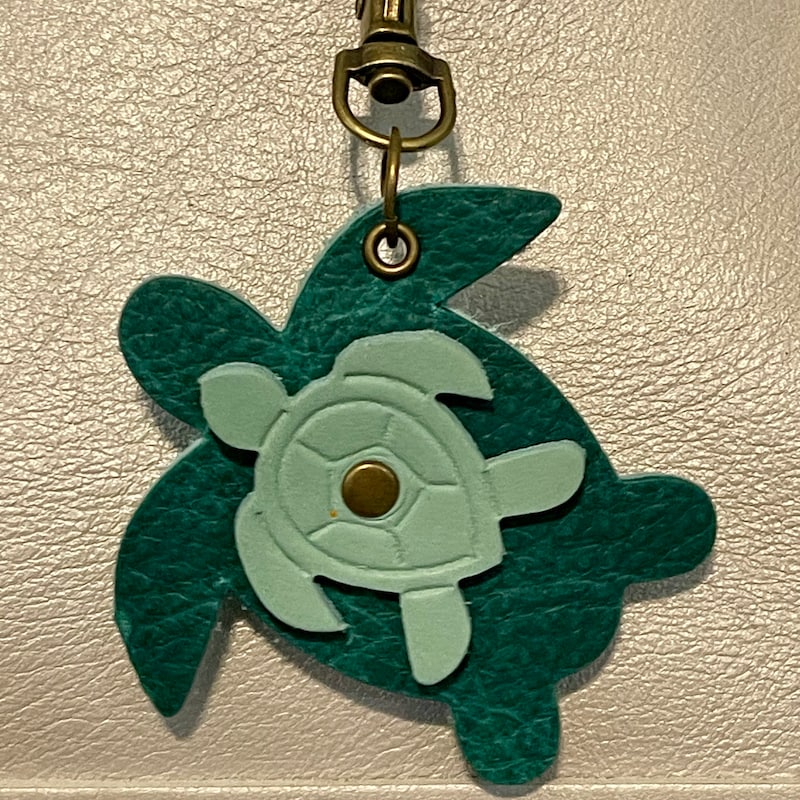 Bag Charms Leather Turtle - Etsy