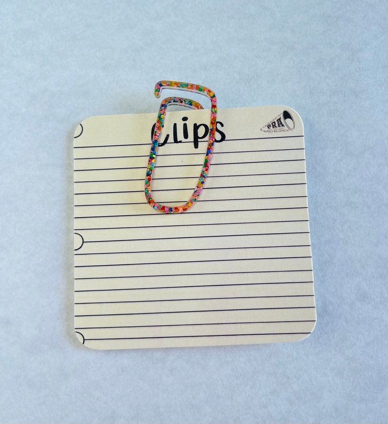 Heart Acrylic Paper Clips, Back to School Supplies, Teacher Classroom ...