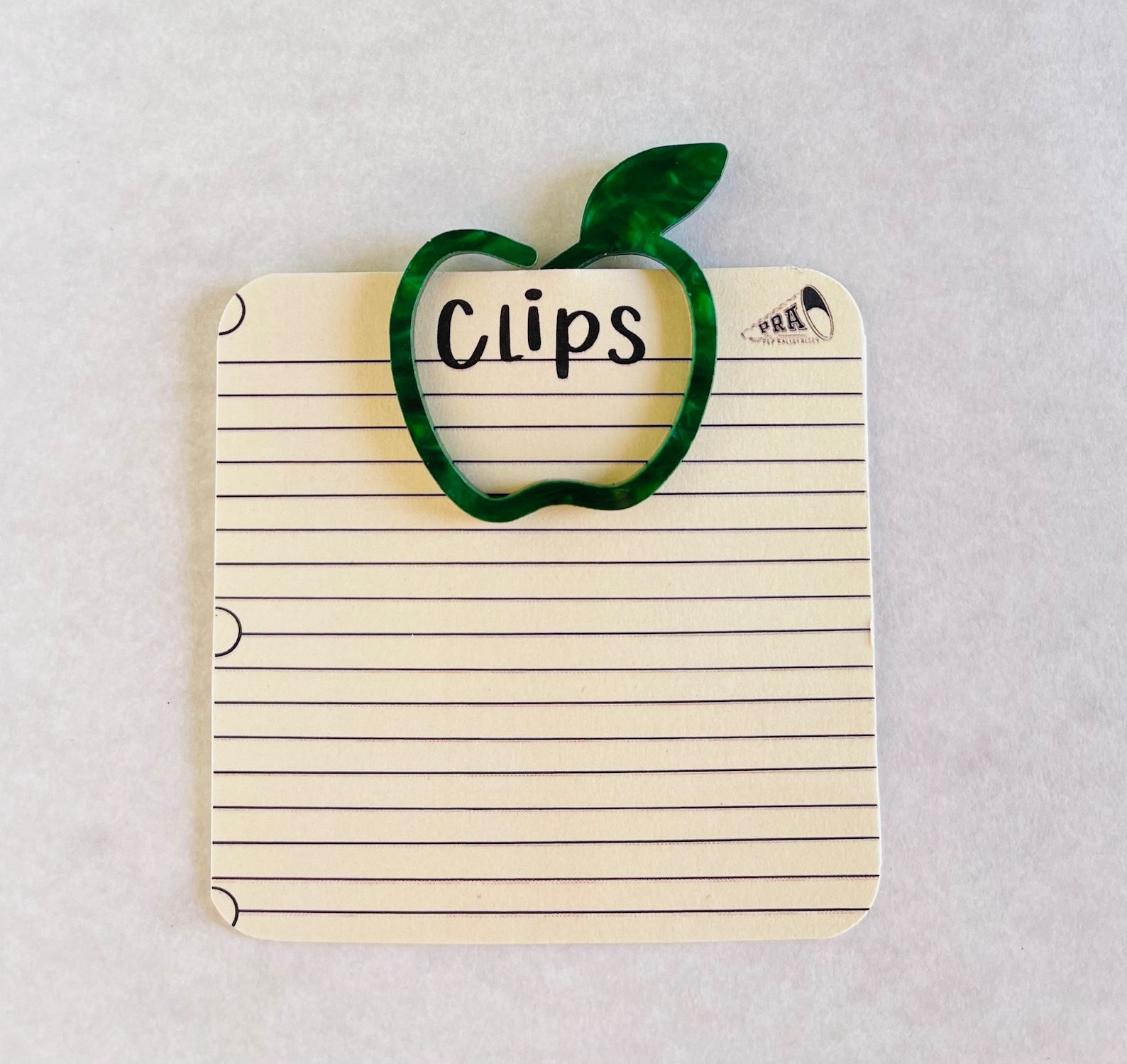 Cute Back to School Acrylic Bookmarks, Apple Paper Clip for Planners ...