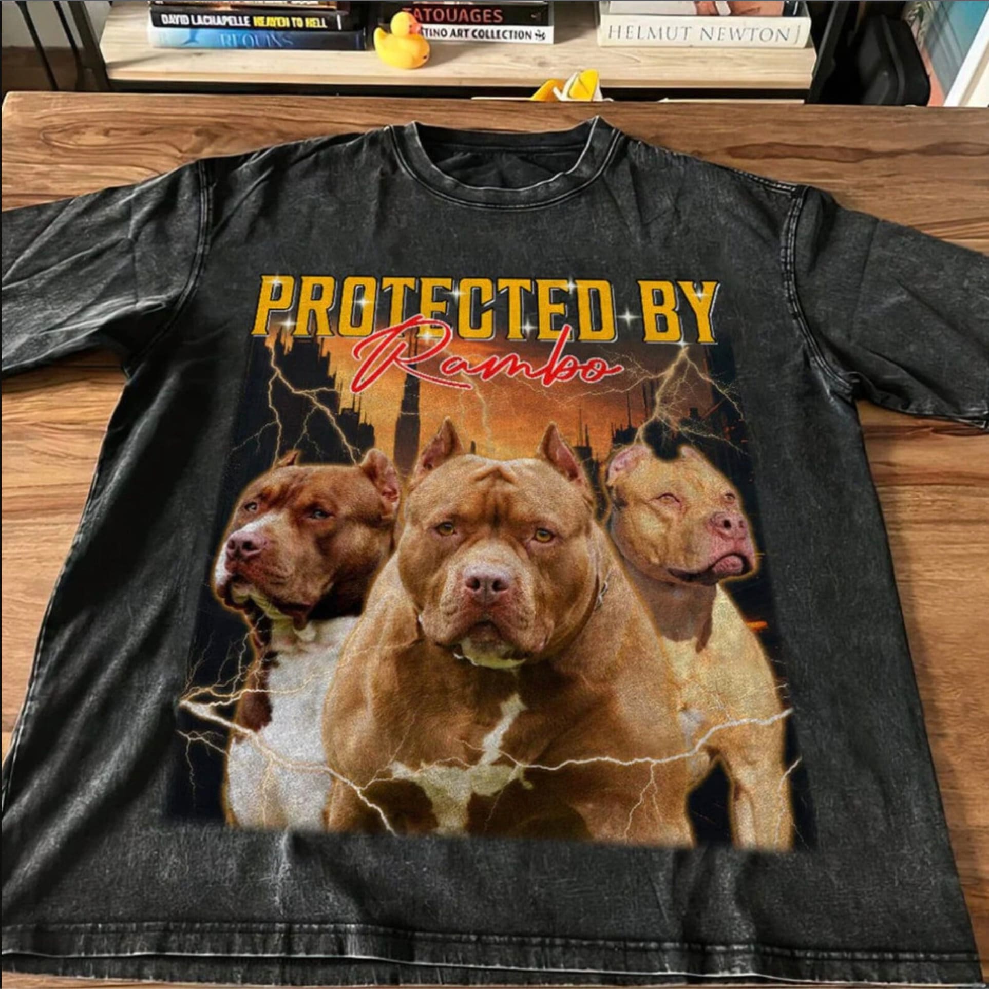 Custom Dog Photo And Retro Style Bootleg Shirt sold by Metaphoric Fief ...