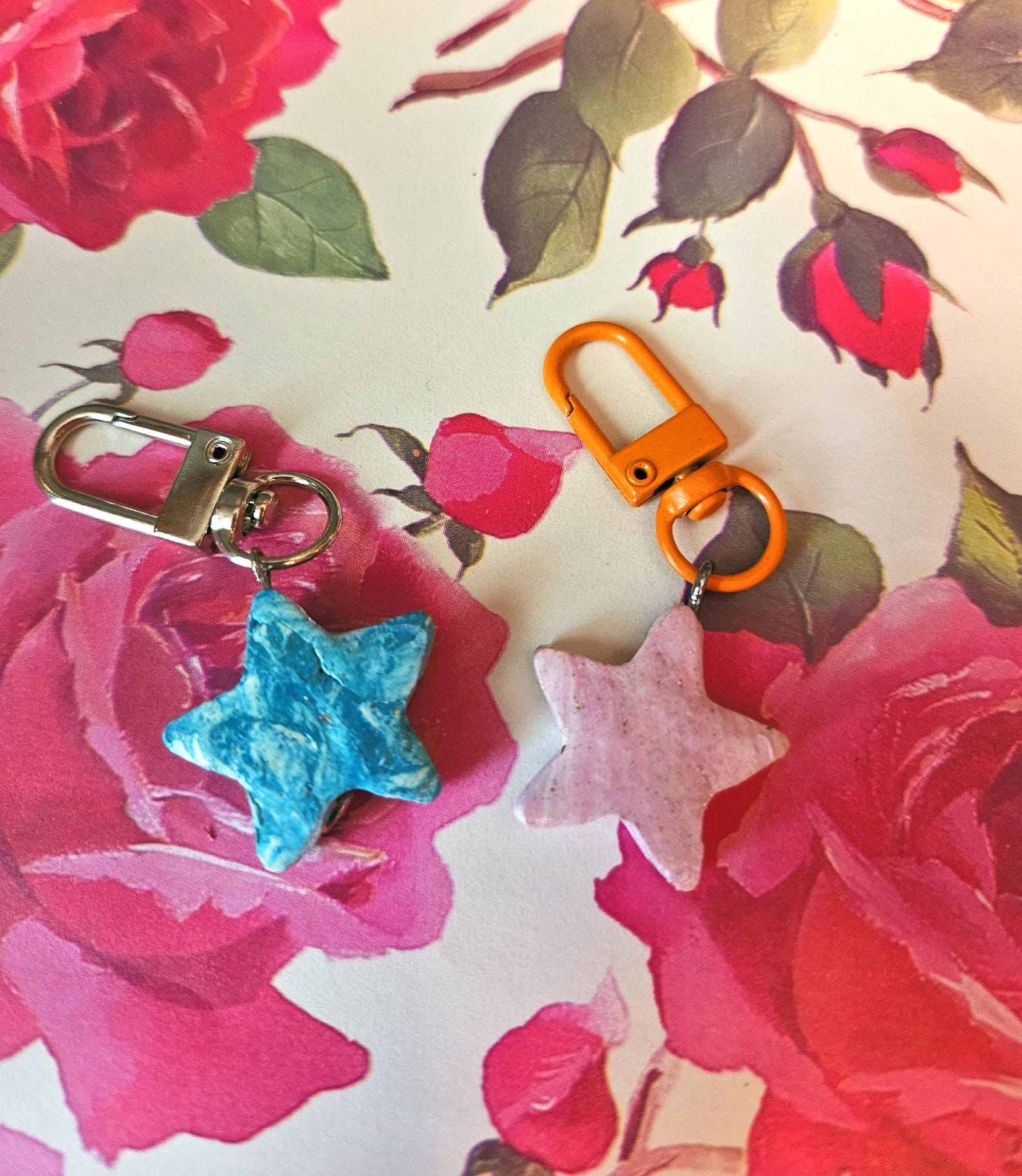 Hand-sculpted Clay Charm Keychains - Etsy