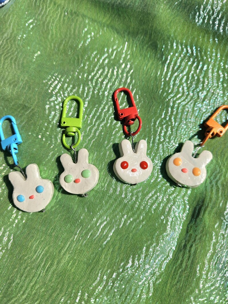 Hand-sculpted Clay Charm Keychains - Etsy