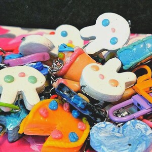 Hand-sculpted Clay Charm Keychains - Etsy