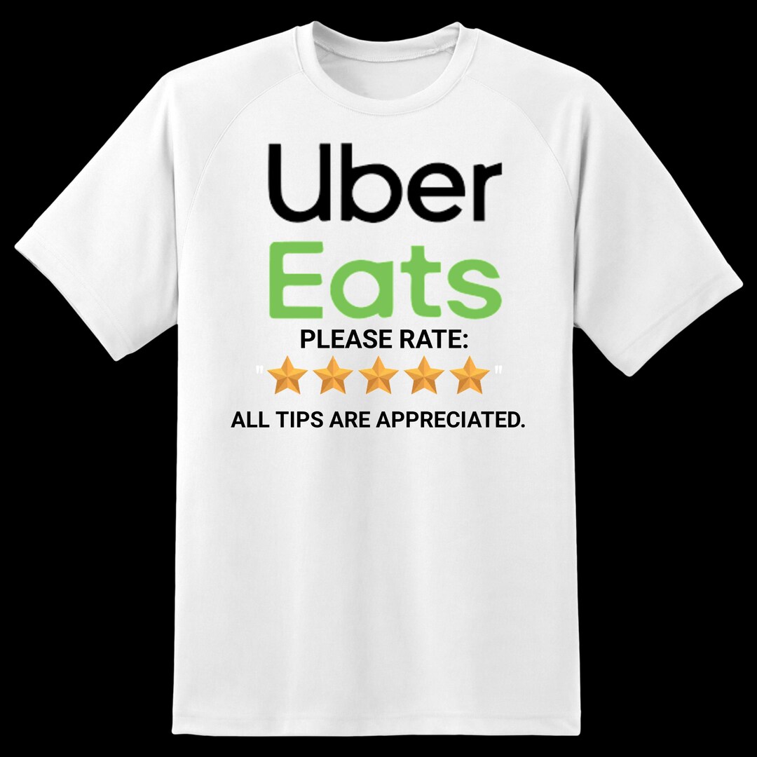 Uber Eats Driver Shirt for Uber Eats Driver Uber Eats Themed White ...