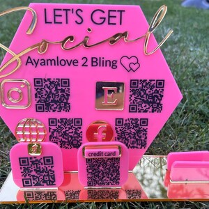 QR Code Sign Scannable Vendor Market Craft Fair Small Business Sign - Etsy