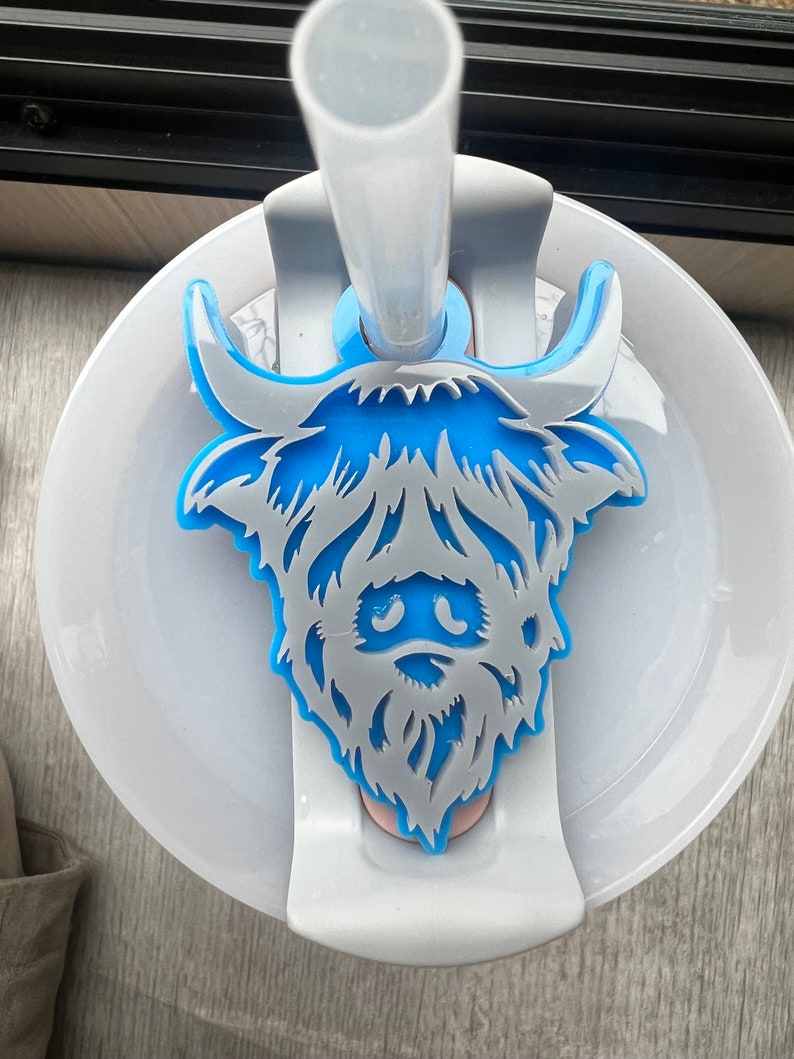 Fitted Flush Highland Cow Stanley Topper Tumbler Cup Topper H2.0 Gift ...