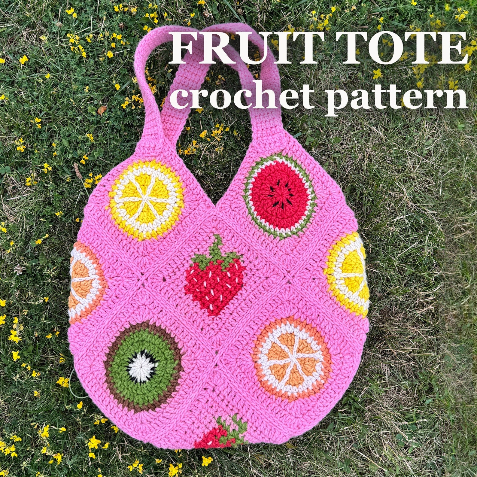 Fruit Tote Bag Crochet Pattern PDF - Etsy Canada