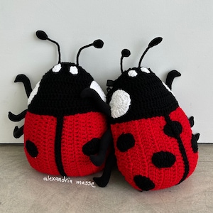 Ladybug Backpack Pillow Crochet Sewing Pattern Alexandria Masse - Etsy