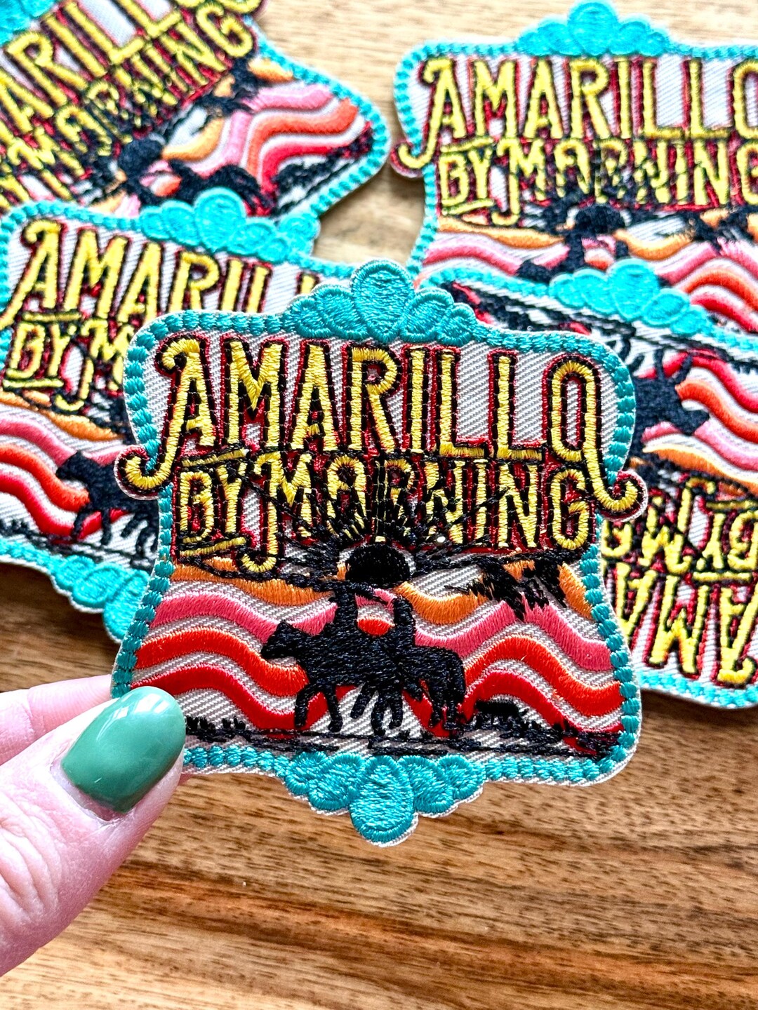 Amarillo by Morning, Western, Trucker Hat Patches, Embroidery Patch ...
