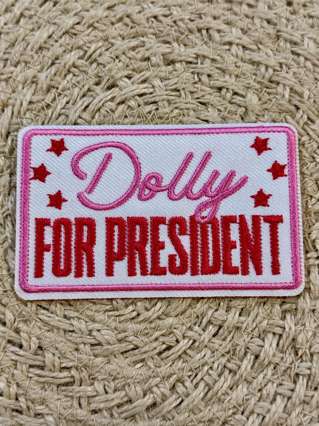 Trucker Hat Patches,large Dolly for President Patch, Embroidery Patch ...