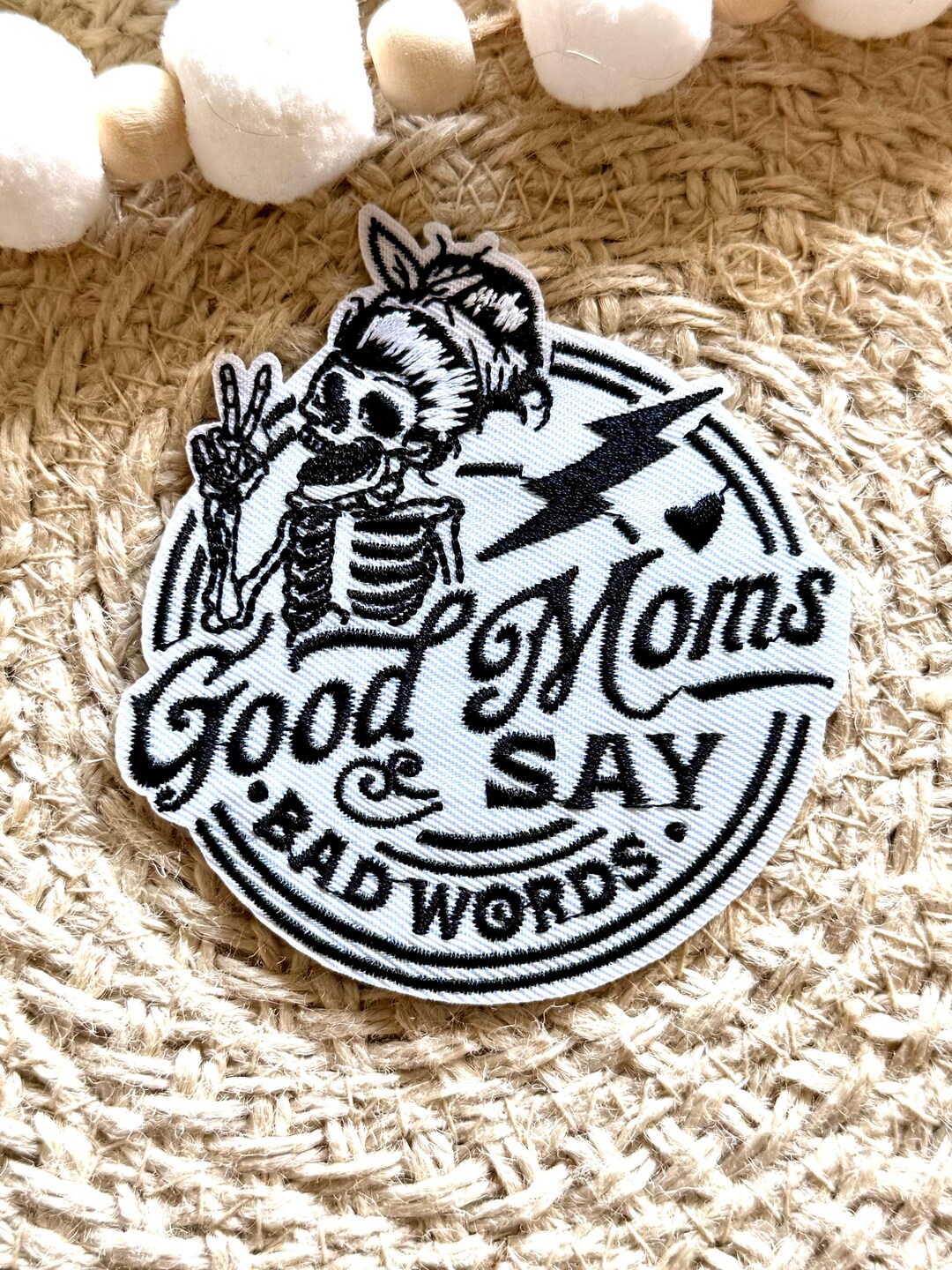 Trucker Hat Patches, Good Moms Say Bad Words, Embroidery Patch, Iron On ...