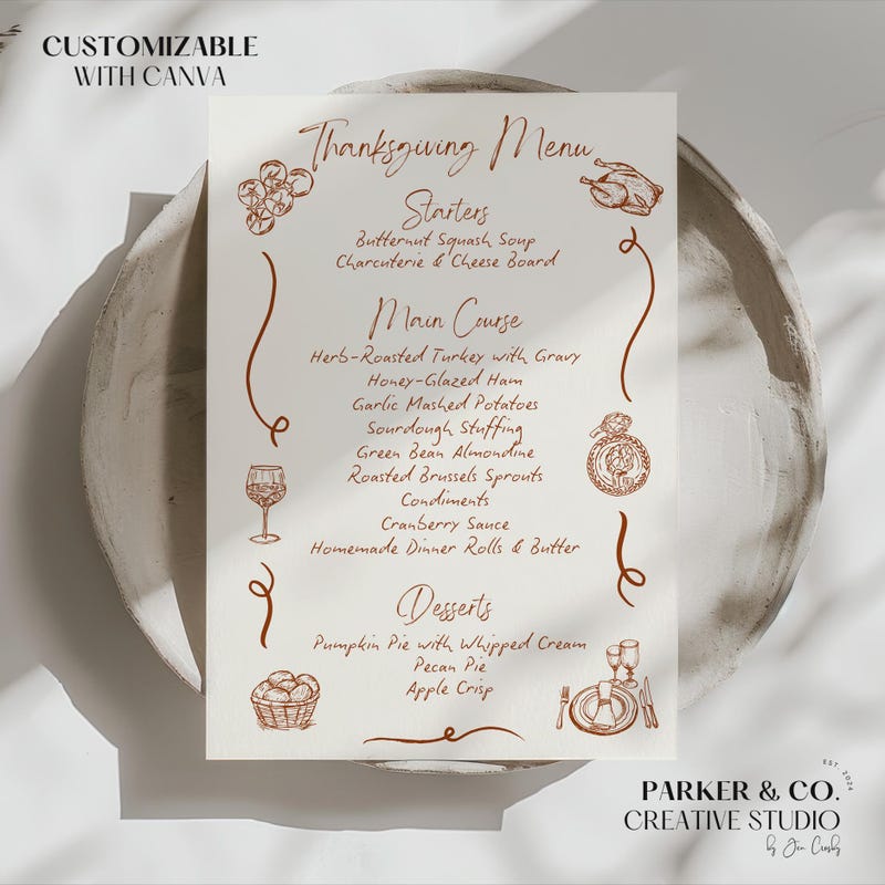 Whole Foods Thanksgiving Menu - Etsy Australia