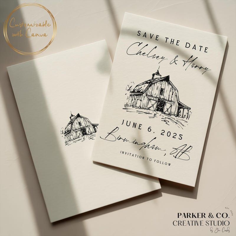 Rustic Save the Date - Etsy