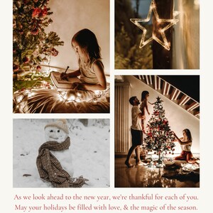 Editable Holiday Photo Card | Festive Design | Two Back Layout Options ...