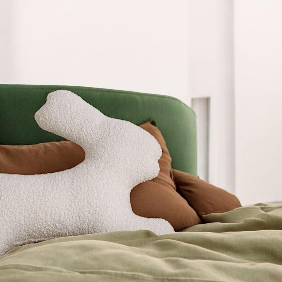 Large Rabbit Nugget Plush Pillow Stuffed Animal, Bunny Nug Plush Toy ...