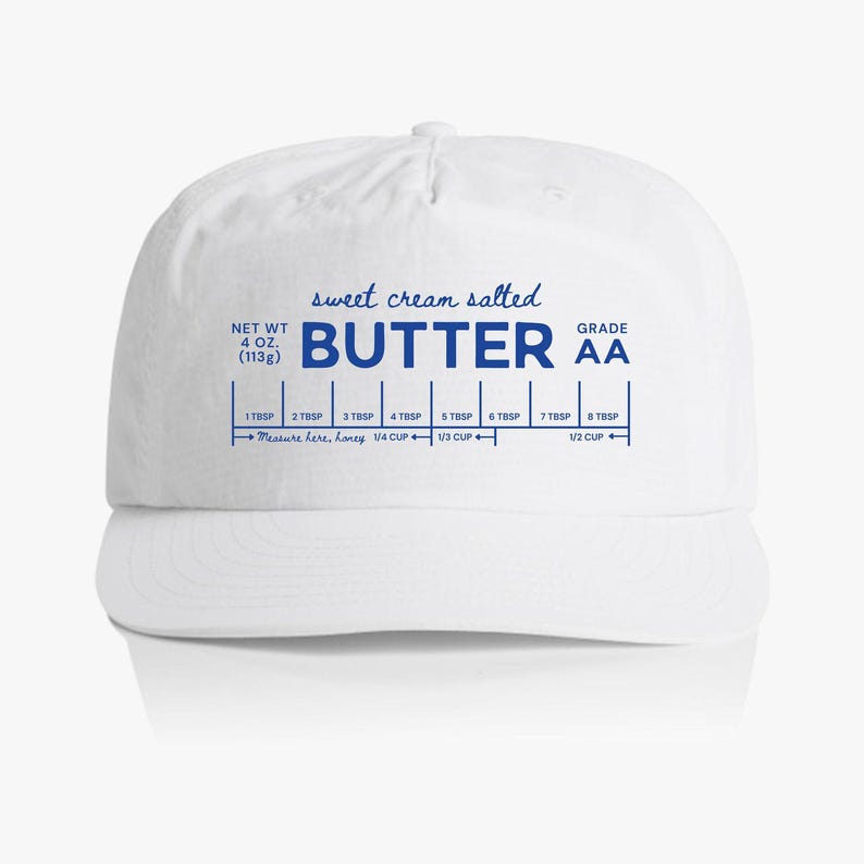 Butter Hat, Foodie Hat, Sweet Cream Salted Butta, Baking Gift, Cooking ...