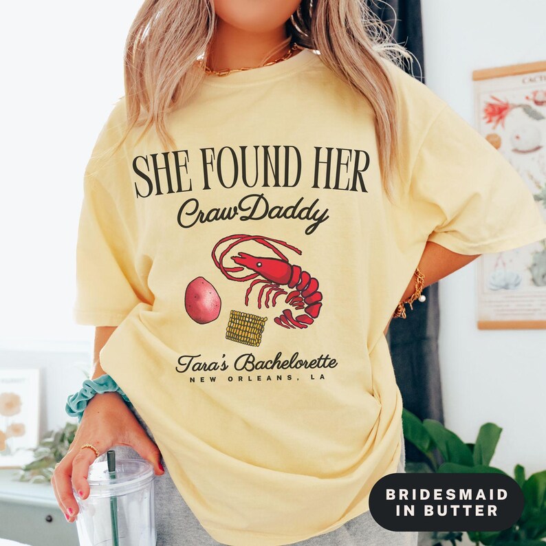 Custom Crawfish Bachelorette Shirt: New Orleans Party Tee - Etsy