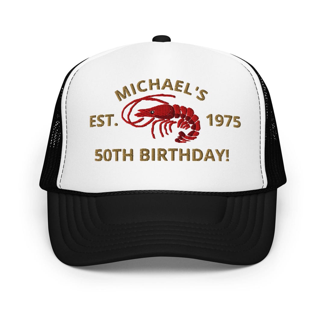 Custom Crawfish Hat – Personalized Trucker Cap for Birthdays, Boil ...