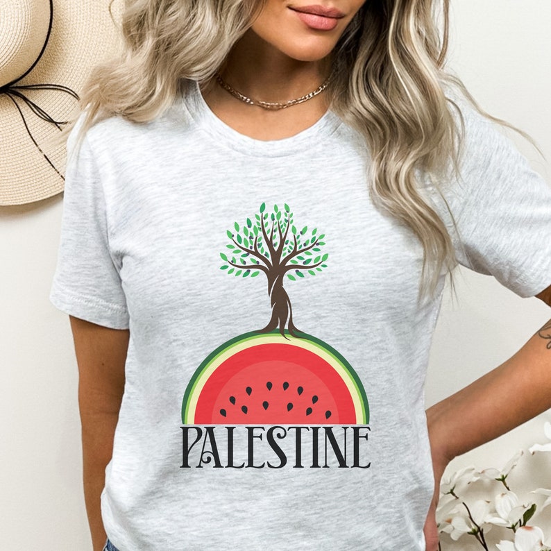 Watermelon Palestine T-shirt , Free Palestine Shirt, Palestine T-shirt ...
