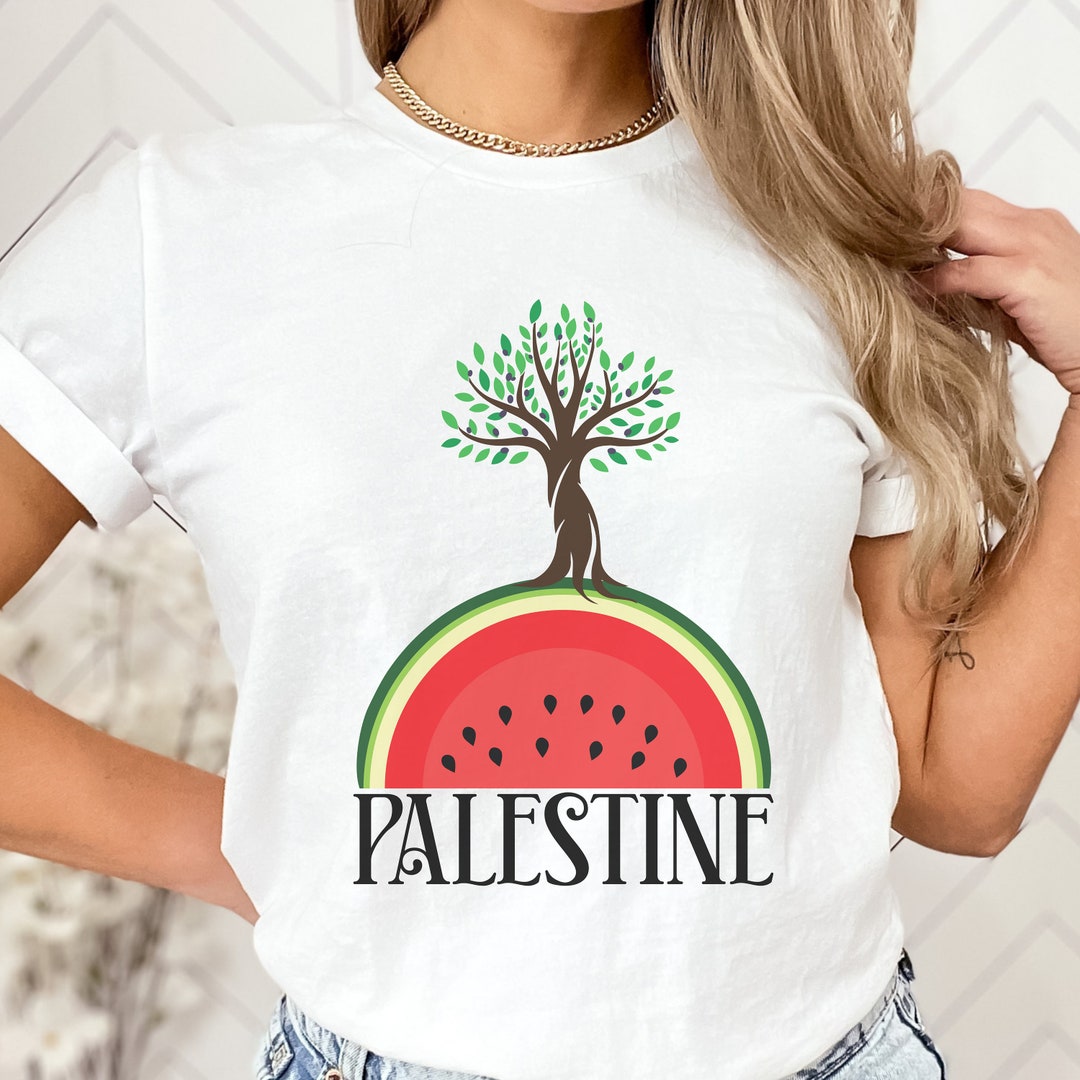 Watermelon Palestine T-shirt , Free Palestine Shirt, Palestine T-shirt ...