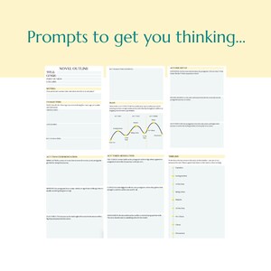 Write Your Novel: Outline Workbook for Authors, Novel Planner, Writing ...