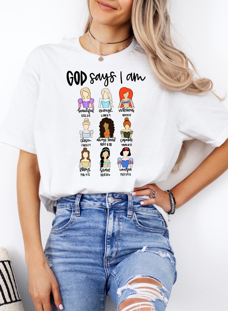 Christian, Scripture, Princesses, Gifts for Her, Shirts for Her, Gildan ...