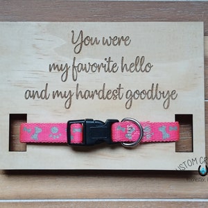 2 SVG Laser Cut Files Dog Collar Memorial Plaque Sign for Beloved Pet 2 ...