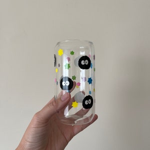 Susuwatari Soot Sprites Glass Cup / Anime Glass Cup 16oz - Etsy