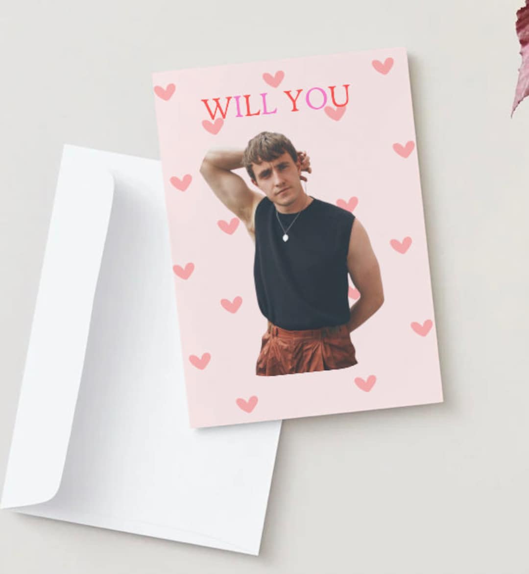 Paul Mescal Valentine's Day Card - Etsy