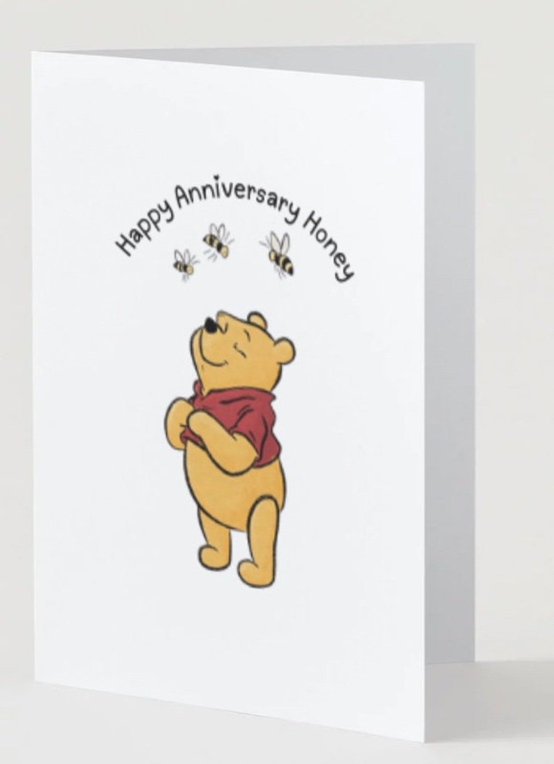 Winnie the Pooh Anniversary Card - Etsy